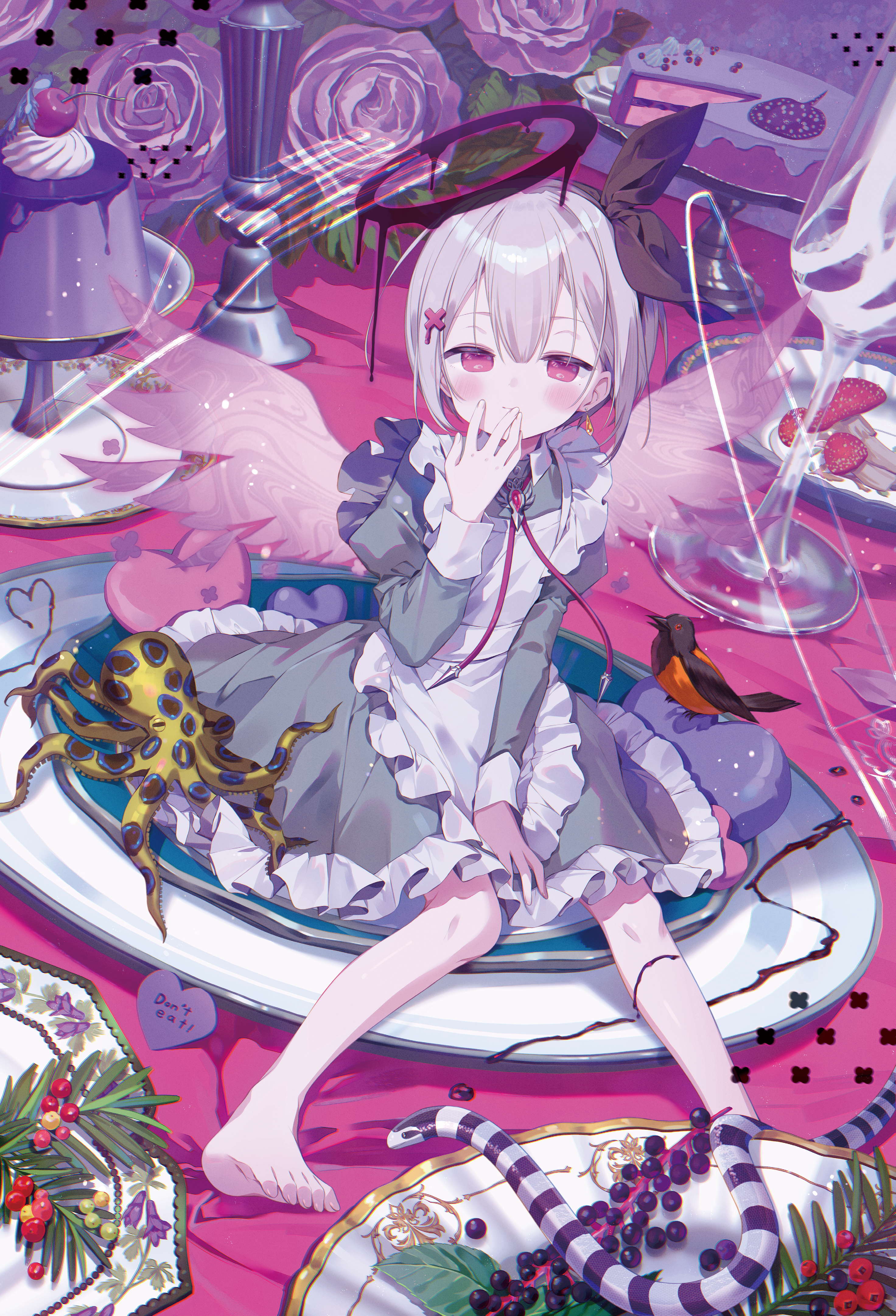 nimoshi angel cream maid tentacles wings | #1229168 | yande.re